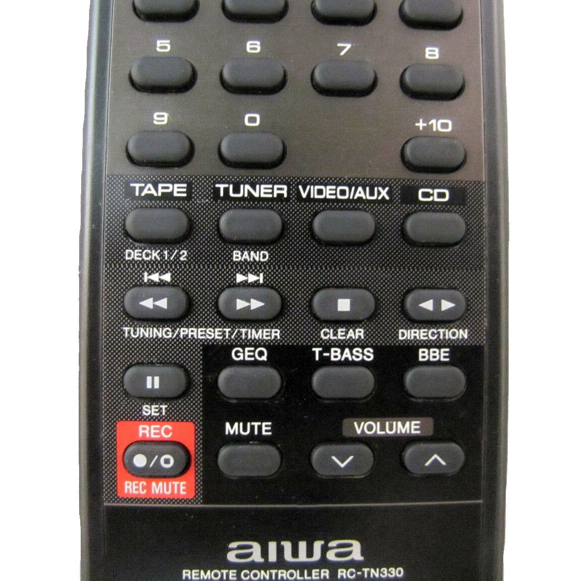 Aiwa RC-TN330 Pre-Owned Factory Original Audio System Remote Control ...