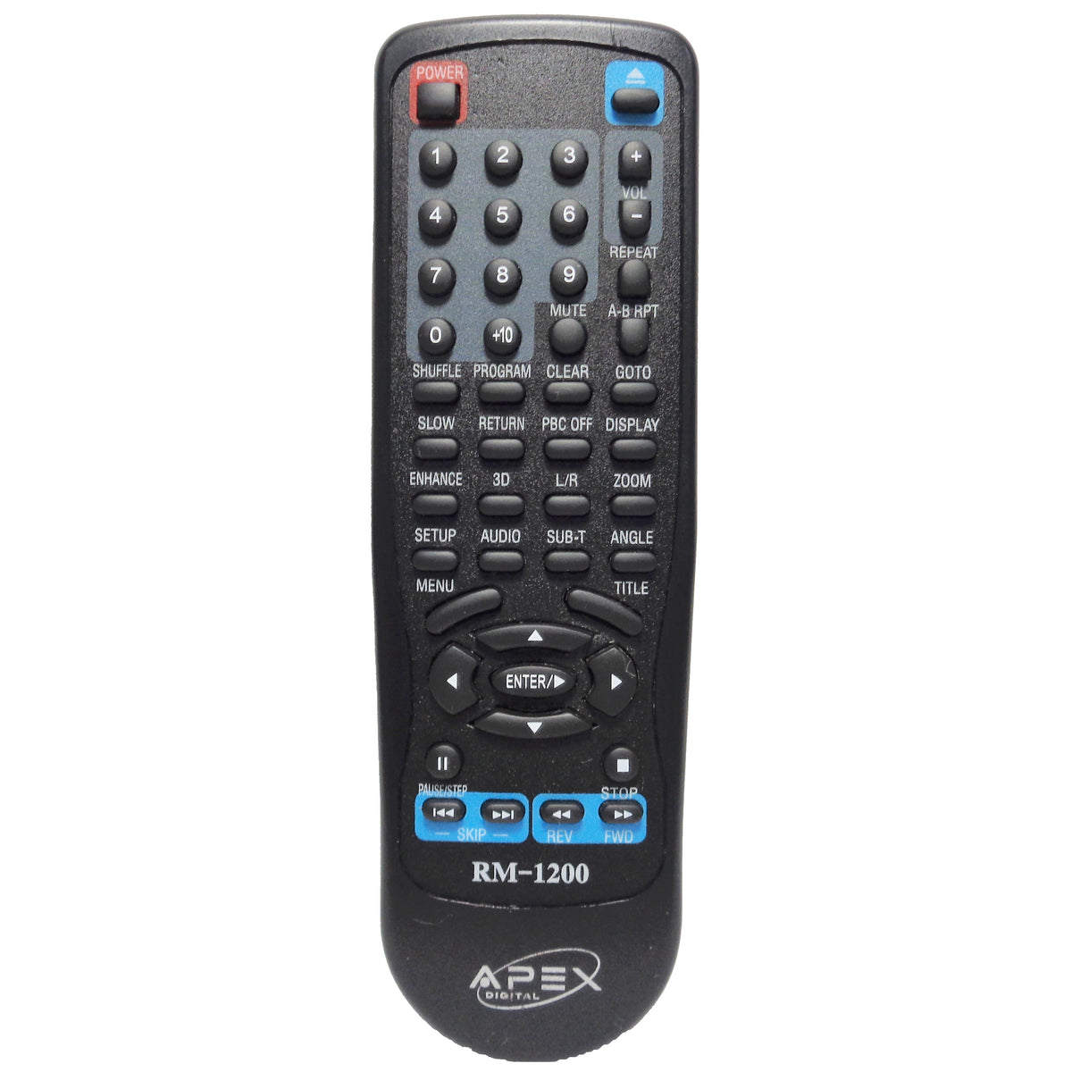 Apex Digital RM-1200 Pre-Owned Original DVD Player Remote Control ...