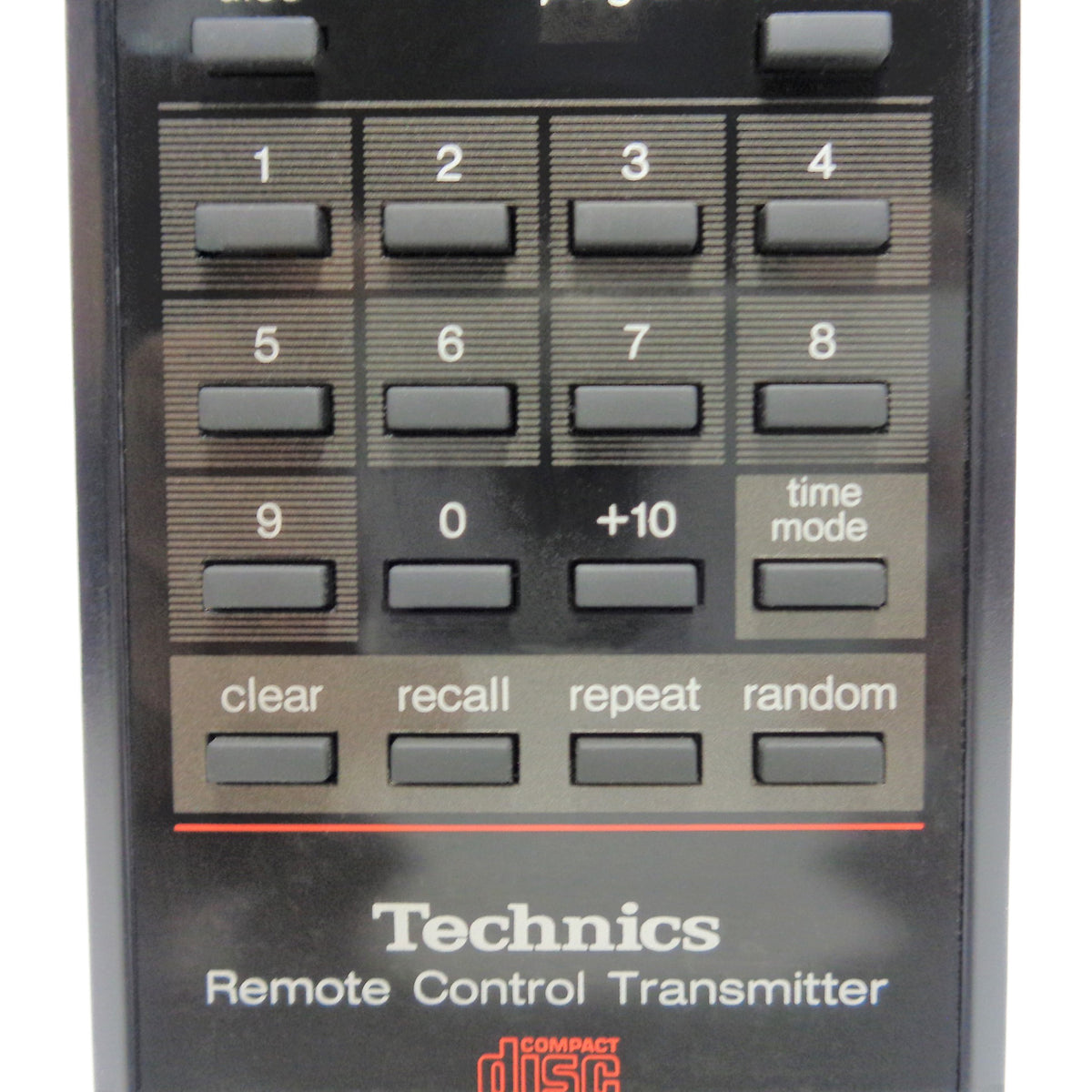 Technics EUR64788 Pre-Owned Factory Original CD Player Remote Control ...