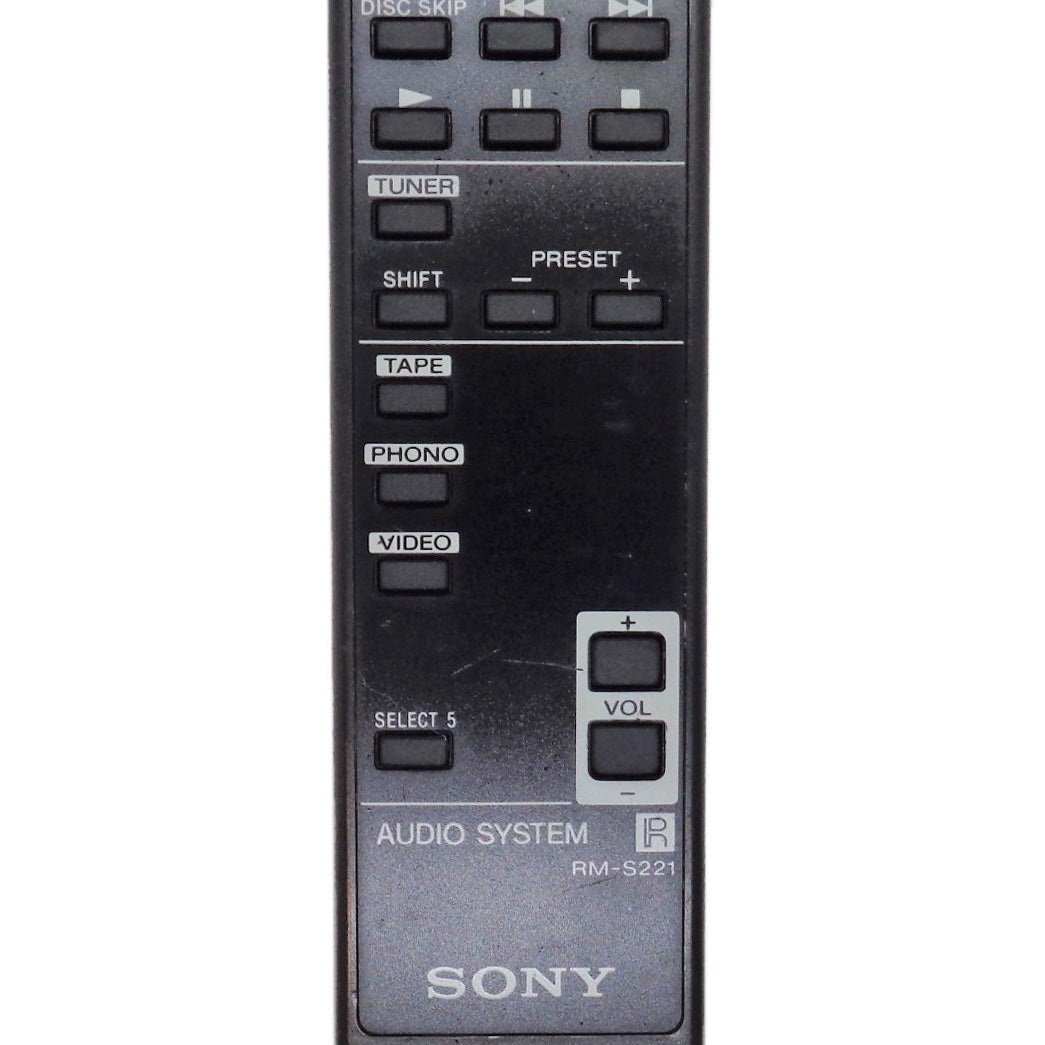 Sony RM-S221 Pre-Owned Factory Original Audio System Remote Control ...