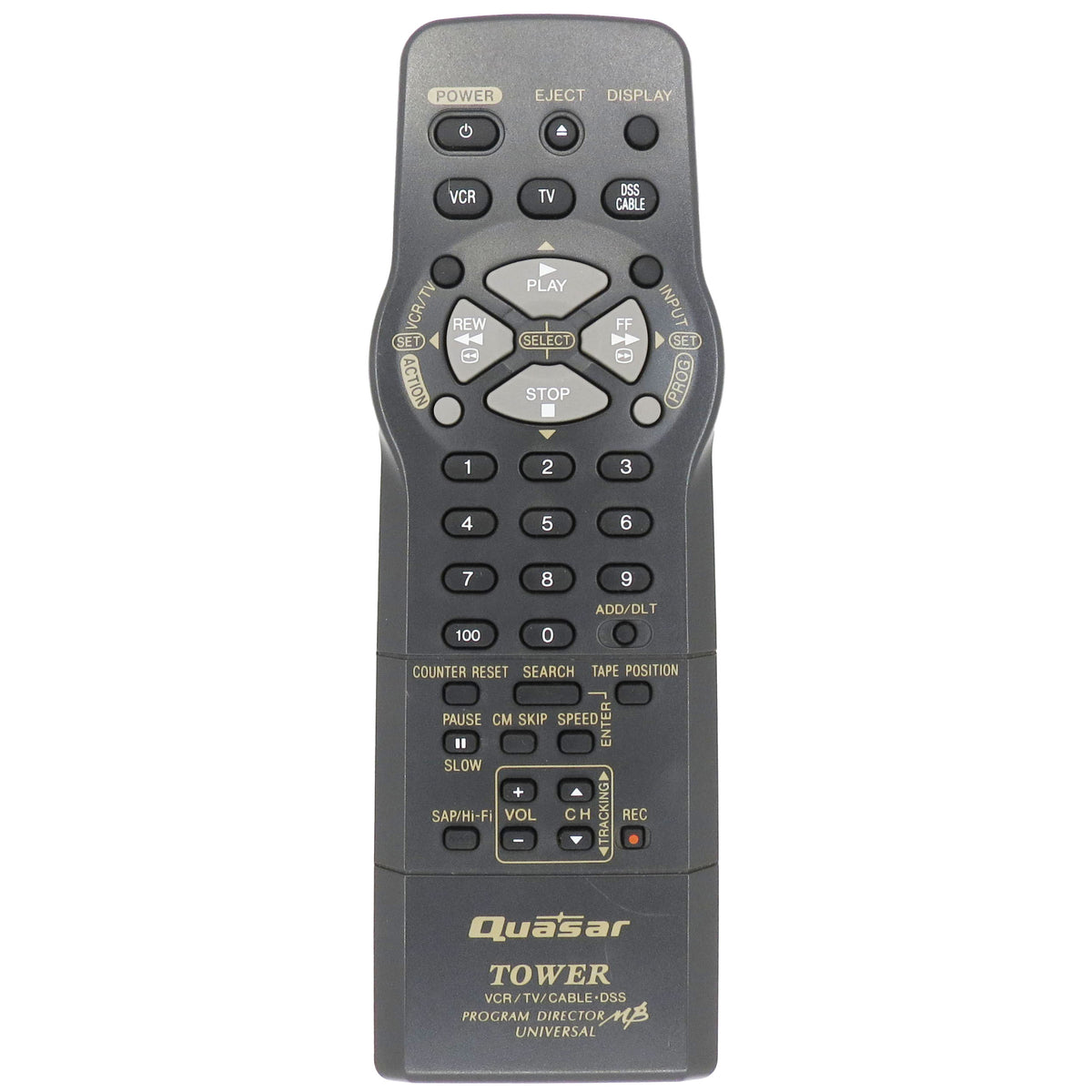 Quasar LSSQ0208 Pre-Owned Factory Original VCR Remote Control – Corner ...