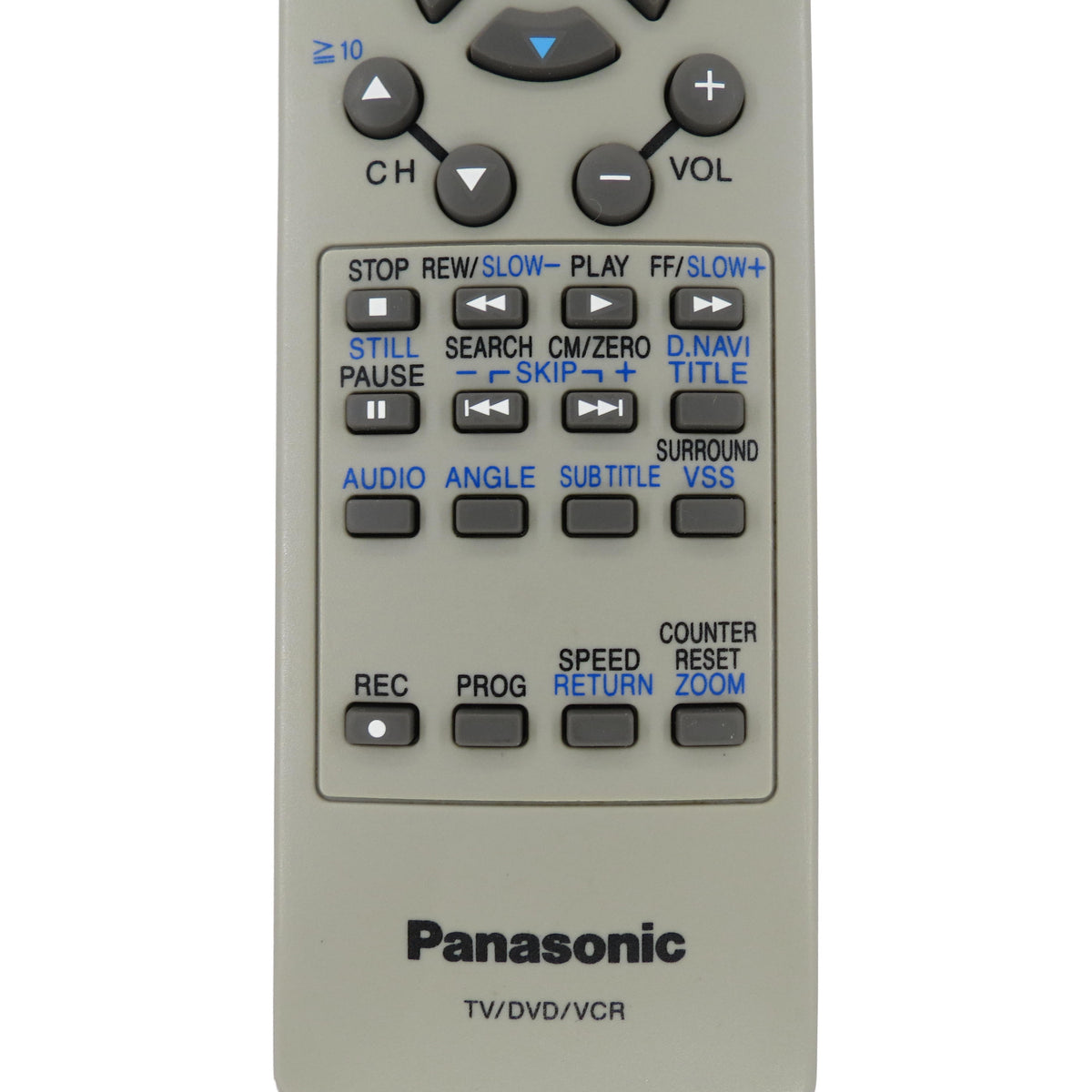 Panasonic EUR7724020 Pre-Owned TV/DVD/VCR Combo Remote Control – Corner ...