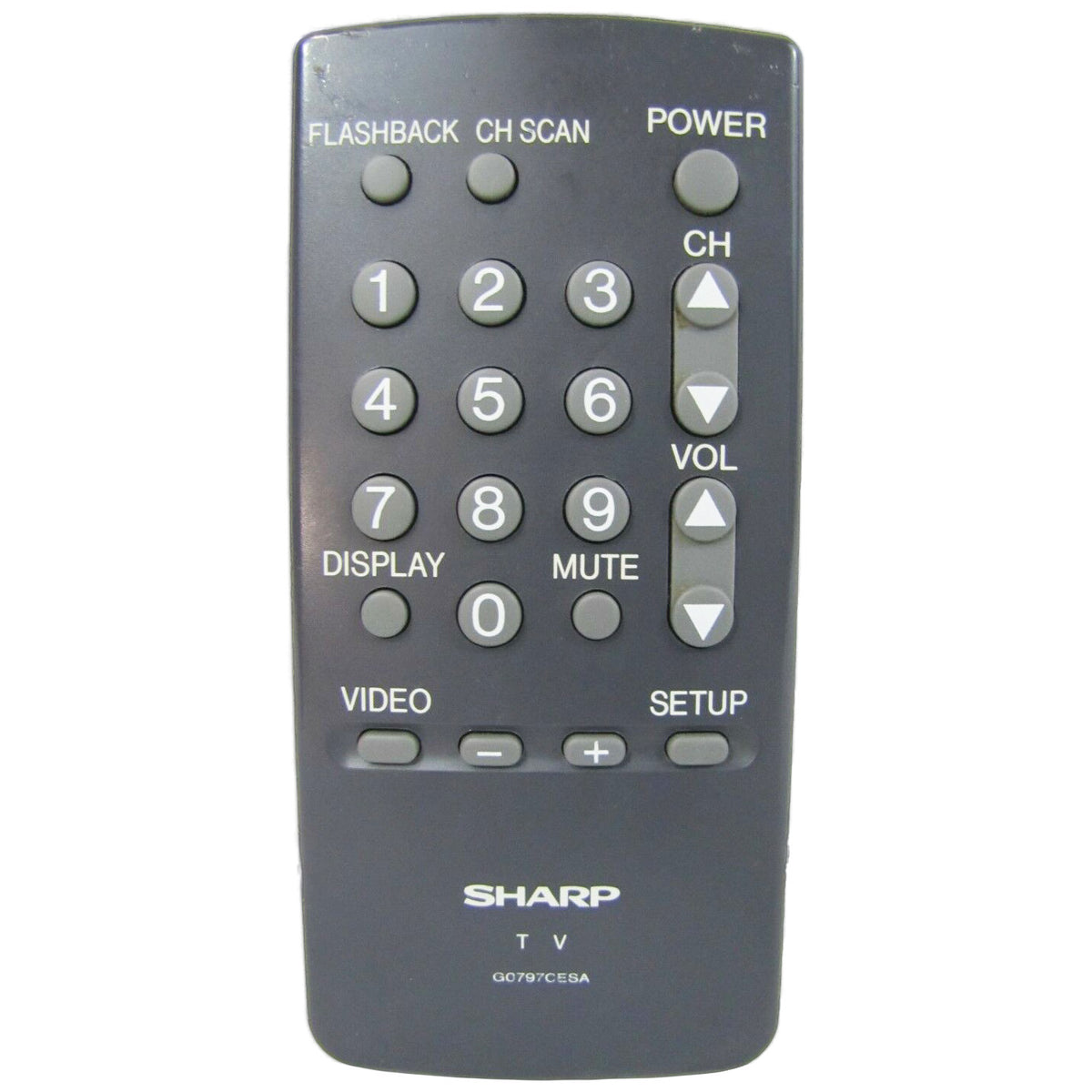 Sharp G0797CESA Pre-Owned Factory Original TV Remote Control – Corner ...