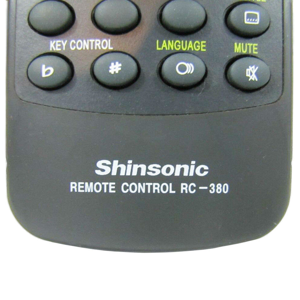 Shinsonic RC-380 Pre-Owned Factory Original DVD Player Remote Control ...