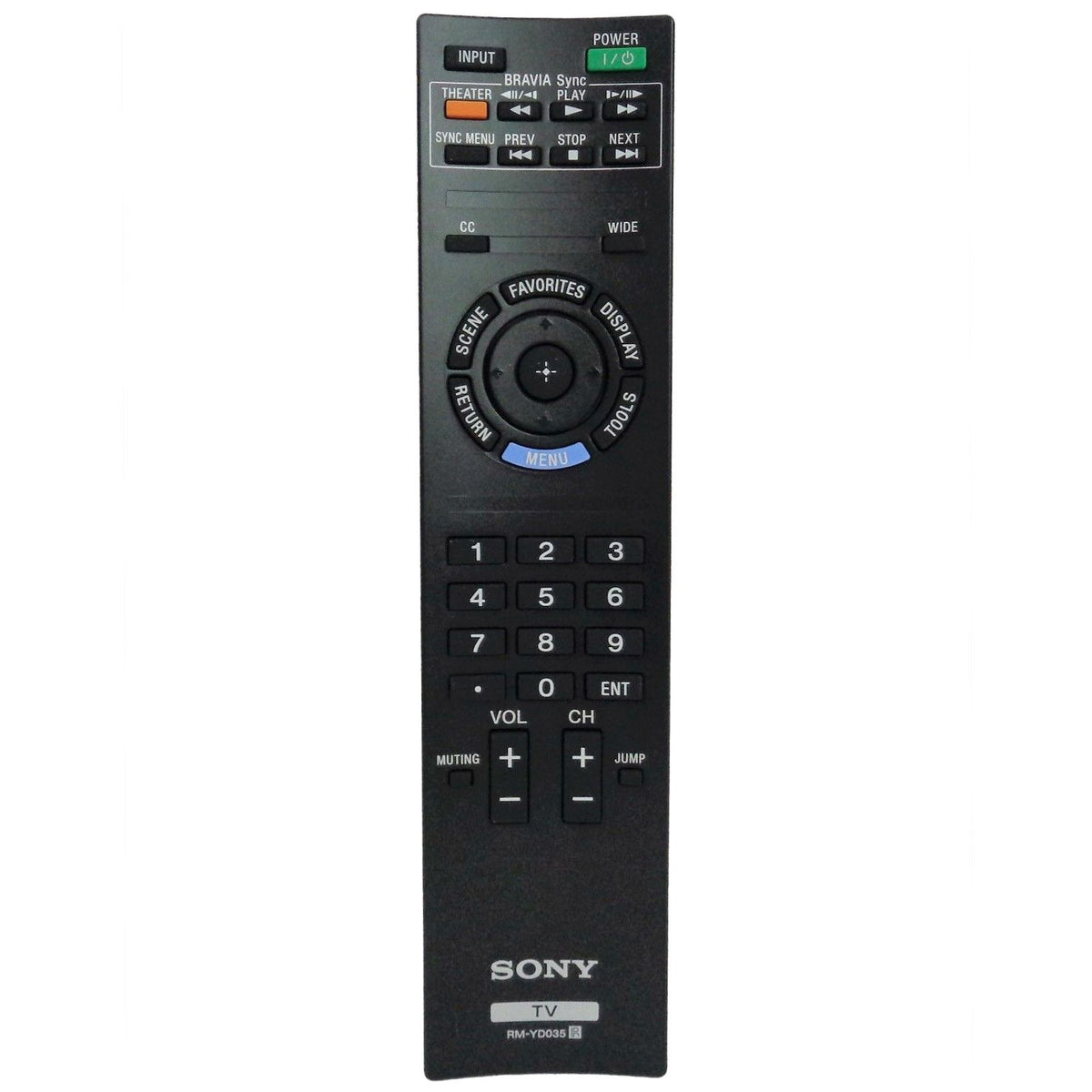 Sony RM-YD035 Pre-Owned Factory Original TV Remote Control – Corner ...